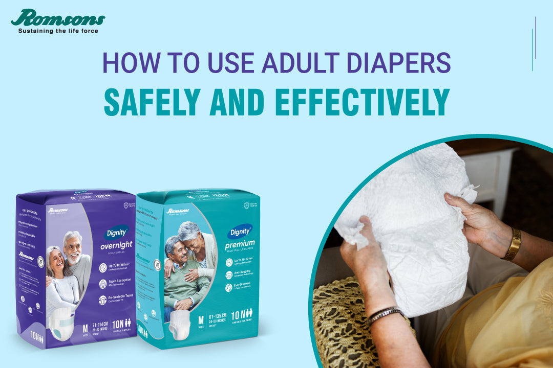 How To Use Adult Diapers Safely And Effectively – romsons.in
