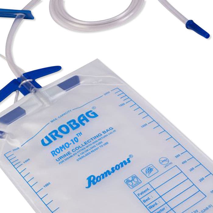 Buy Urobag Romo 10 Online for Patient Urine Collectioon – romsons.in